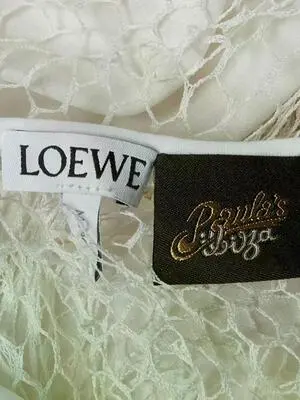 Loewe X Paula's Ibiza Satin-fishnet Maxi Dress
