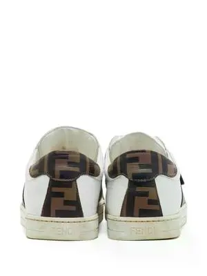 Fendi Ff Motif Touch-strap Sneakers