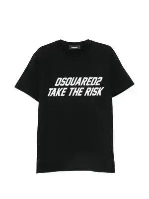 Dsquared2 Slogan-print T-shirt - Black