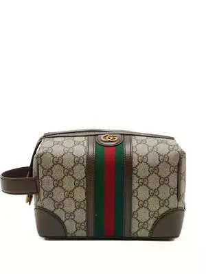 Gucci Savoy Gg Supreme Pouch - Neutrals
