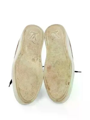 LOUIS VUITTON Front Row Croc-embossed Sneakers