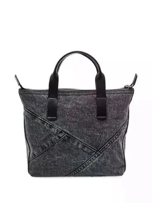 Dolce & Gabbana Leather-trim Denim Tote Bag - Grey
