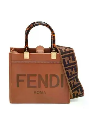 Fendi 2023 Sunshine Tote Bag - Brown