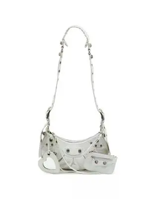 Balenciaga 2021 Le Cagole Shoulder Bag - White