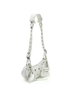 Balenciaga 2021 Le Cagole Shoulder Bag - White