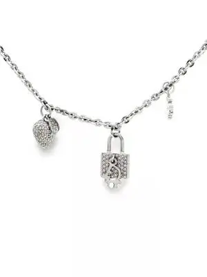 Dior Padlock Heart Charms Bracelet