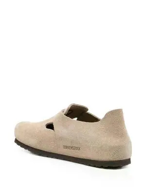 BIRKENSTOCK London Buckle-fastening Suede Clogs