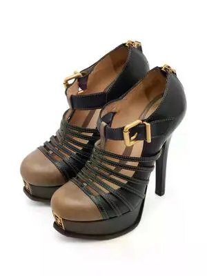 Fendi Strappy Platform Pumps