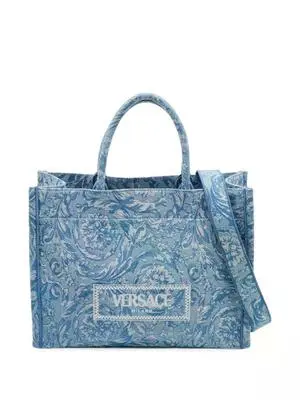 Versace Barocco Athena Jacquard Tote Bag