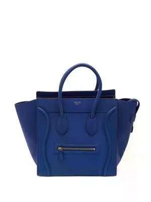 Celine 2014 Mini Luggage Tote Bag - Blue