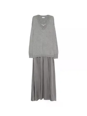 Liu Jo Lace Trim Maxi Dress