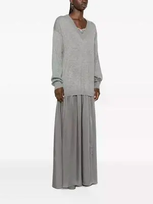 Liu Jo Lace Trim Maxi Dress