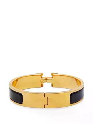 Hermès Clic H Enamel Bracelet - Gold