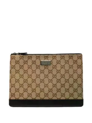 Gucci 2000-2015 Gg Canvas Clutch Bag - Neutrals
