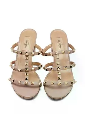 Valentino Garavani Rockstud Strappy Block Heel Sandals