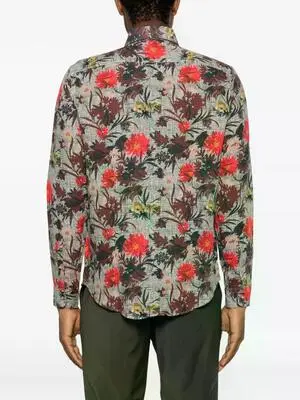 ALESSANDRO LAMURA Floral-print Long-sleeve Shirt