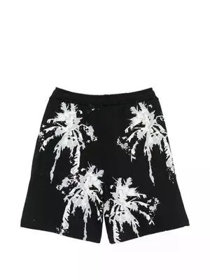 BARROW Palm-print Drawstring Shorts