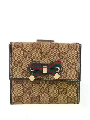 Gucci Princy Gg Canvas Wallet - Neutrals