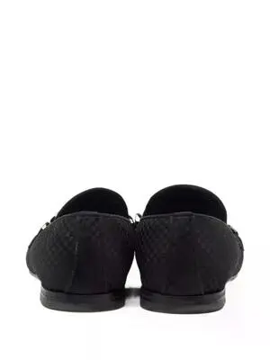 LOUIS VUITTON Damier Chain Detail Loafers