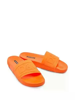 Dolce & Gabbana Embossed Logo Rubber Slides