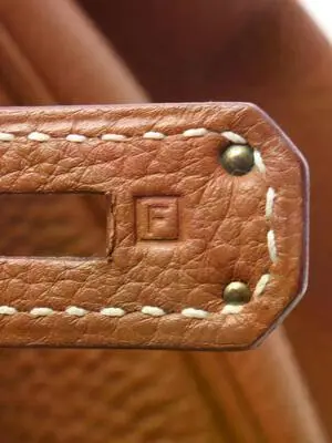 Hermès 2002 Clemence Birkin Retourne 35 Handbag - Brown