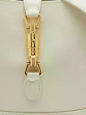 Gucci Jackie 1961 Piston Shoulder Bag - White