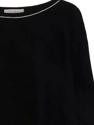 D.exterior Embellished-neck Sweater