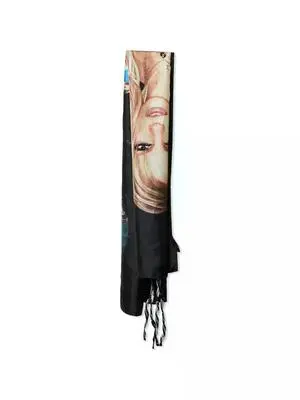 Balenciaga Britney Spears Series Printed Scarf - Black