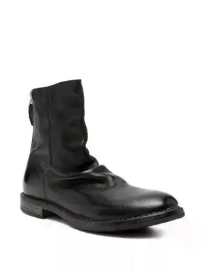 Moma Arizona Rear Zip-fastening Leather Boots