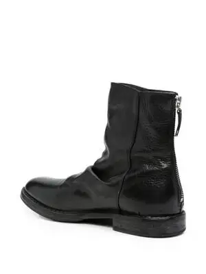Moma Arizona Rear Zip-fastening Leather Boots