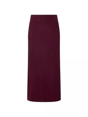 Alberta Ferretti High-waisted Midi Skirt - Red