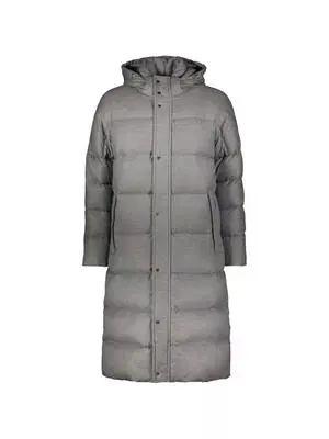 MOORER Long Padded Coat - Grey