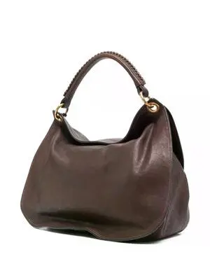Miu Miu Rendez-vous Leather Tote Bag - Brown