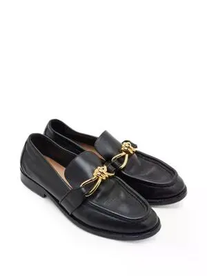 Bottega Veneta Knot Leather Loafers
