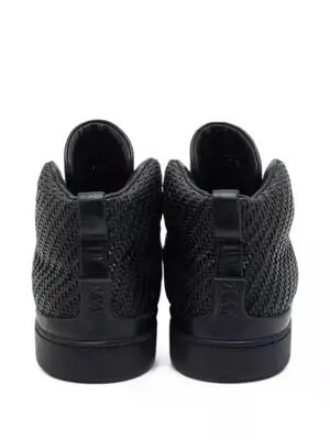 Balenciaga Woven Leather Slip-on Sneakers