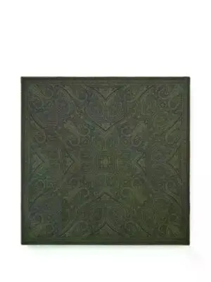 Etro Modal-and-cashmere Shawl With Symmetrical Motif - Green