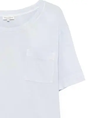 Marc O'polo Short Sleeve T-shirt With Chest Pocket - Blue