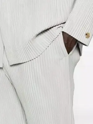 Issey Miyake Cropped Pleated Trousers