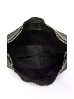 Gucci 2000-2015 Denim Web Shoulder Bag - Black