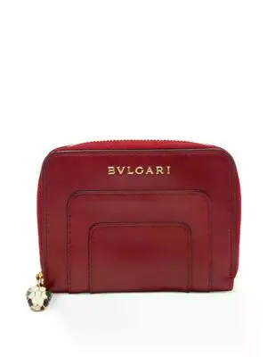 BVLGARI Serpenti Forever Zip-around Wallet - Red