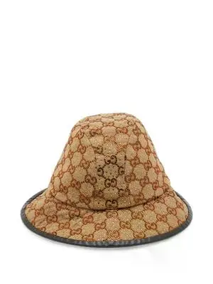 Gucci Gg Patterned Bucket Hat - Brown