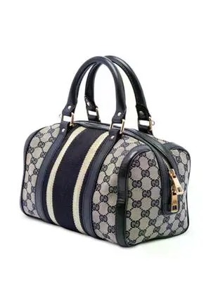 Gucci 2016-2026 Small Gg Canvas Web Joy Boston Bag Satchel