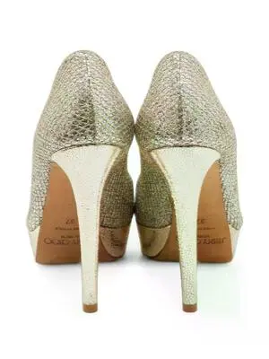 JIMMY CHOO Luna Platform Peep-toe Sandals