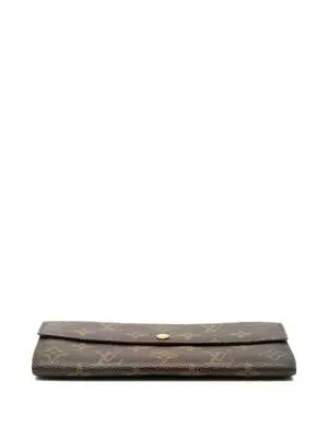 LOUIS VUITTON 2007 Monogram Sarah Wallet Long Wallets - Brown
