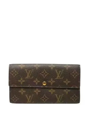 LOUIS VUITTON 2007 Monogram Sarah Wallet Long Wallets - Brown