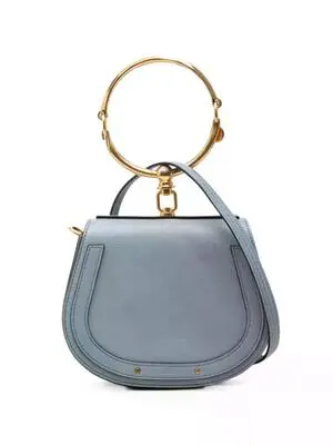 Chloé Nile Leather Bracelet Satchel - Blue