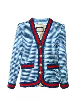 Gucci Houndstooth Tweed Jacket