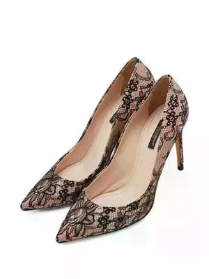 Dolce & Gabbana Black Lace Pumps - Neutrals