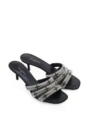 LOUIS VUITTON Monogram Crystal Embellished Sandals