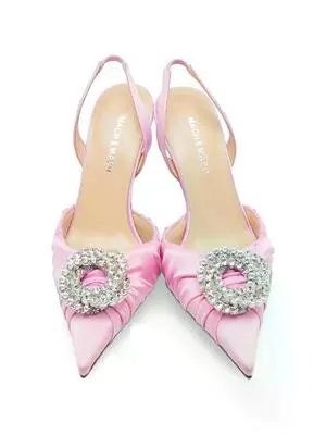 Mach & Mach Crystal-embellished Slingback Pumps